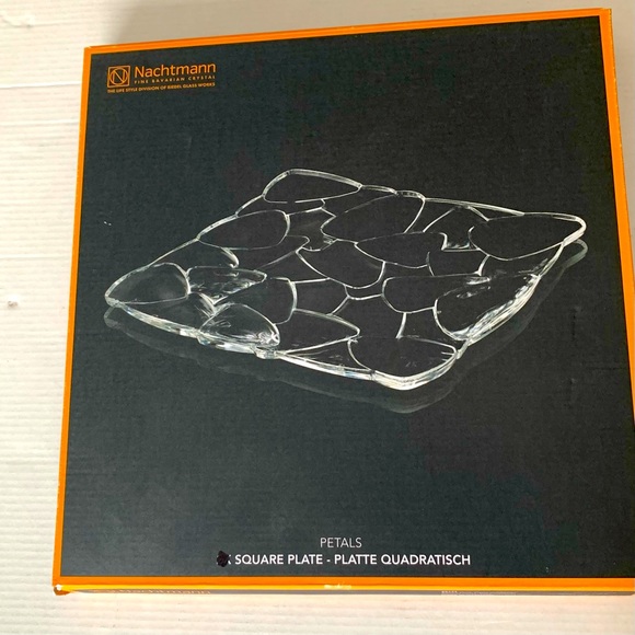 Nachmann | Art | Nachmann Fine Bavarian Crystal Glass Plate Square 1x11 ...